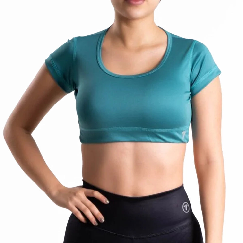 BUZO TOP MANGA CORTA- VERDE JADE