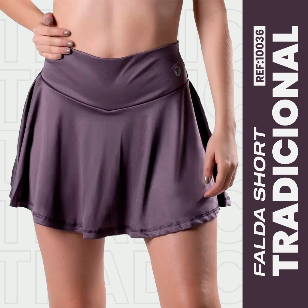 Falda short deportiva mujer Tradicional | TenfitExpress